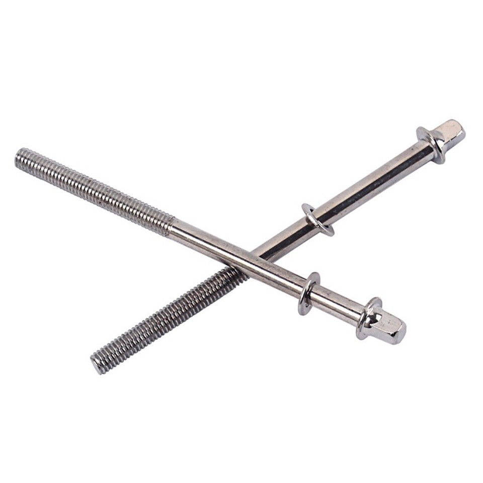 2pcs 108.5mm Snare Drum Tension Rods Drum Key Rod Short Screws Bolts ...