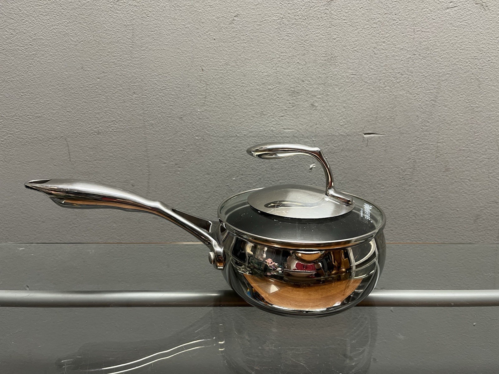 Tupperware Chef Series Non Stick 1 Qt Sauce Pan Stainless Steel Glass ...