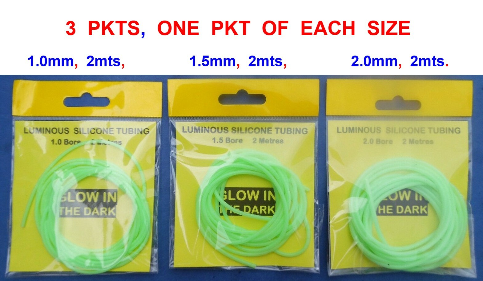 GLOW IN THE DARK LUMINOUS RIG TUBE SEA FISHING LINE RIG LURE SILICONE ...