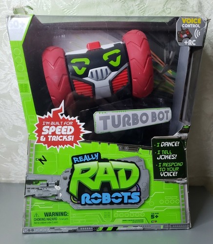 Really Rad Robots Turbo Bot Toy Voice Control Remote New In Sealed Box ...