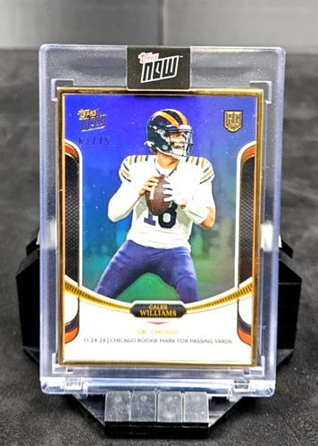 2024 TOPPS NOW ROOKIE CAMPAIGN CALEB WILLIAMS GOLD FRAME CARD /75 BEARS ...