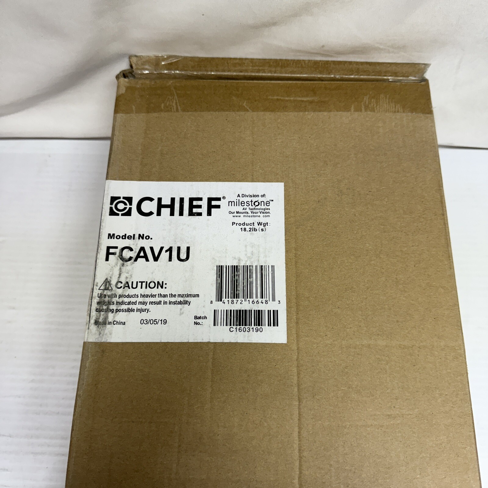 NEW SEALED Chief FCAV1U FUSION Mount Pull-Out Accessory for Wall Mounts ...