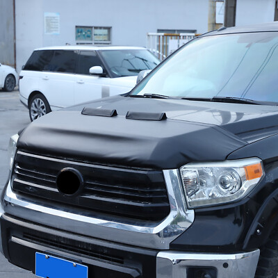 For Toyota Tundra/Sequoia 2007-2021 Leather Stone & Bug Deflector Hood ...