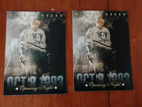 Mighty Ducks 1993 Leaf # 392 (2) Opening Night Cards | eBay