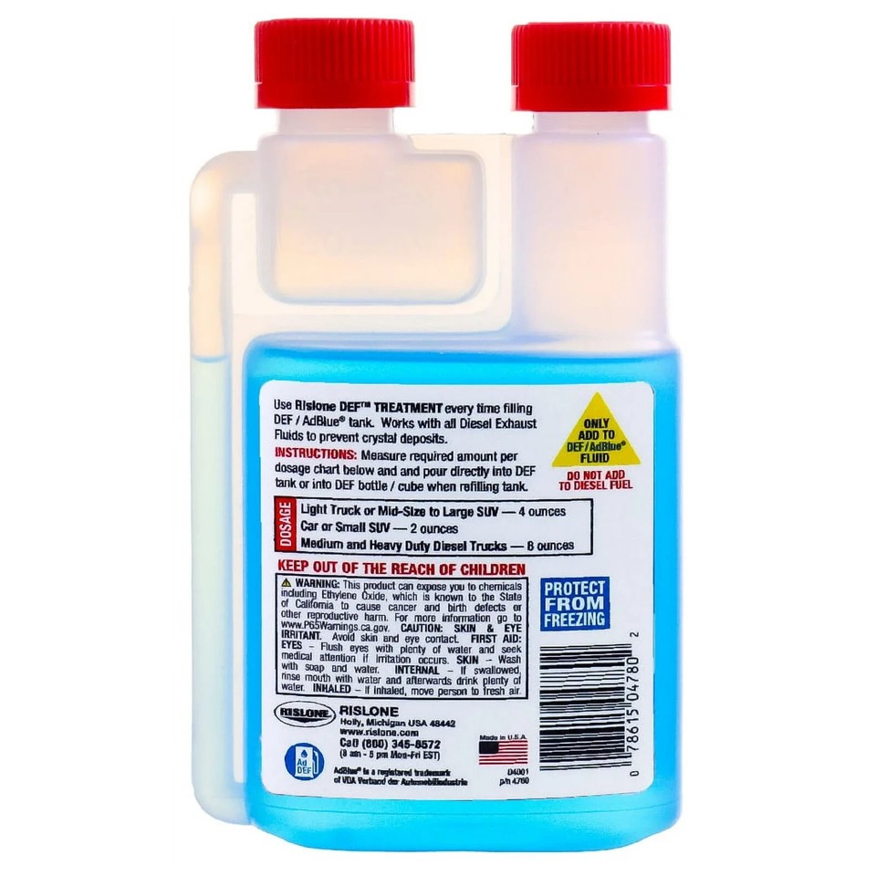 Rislone Diesel DEF Treatment Diesel Exhaust Fluid, Diesel Vehicle, 8 oz ...