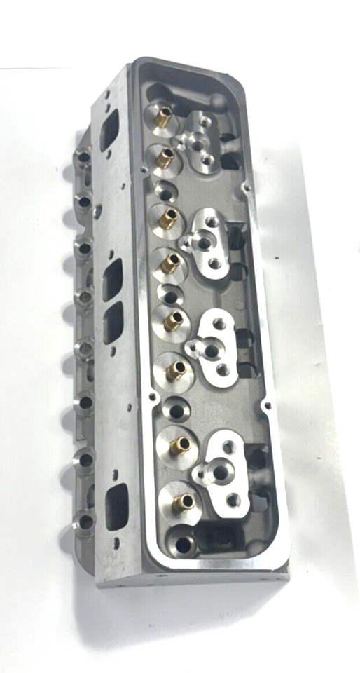 2x Aluminum Bare Straight Plug Cylinder Head for Small Block Chevy SBC ...