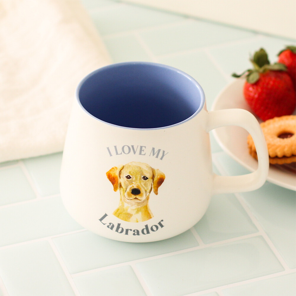 2x Splosh I Love My Labrador Dog Hot/Cold Beverage Drinks Ceramic 12cm ...