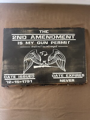 2nd Amendment Wall Decor “wood” | eBay