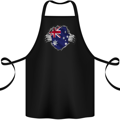 Australian Flag Ripped Australia Day Gym Cotton Apron 100% Organic | eBay
