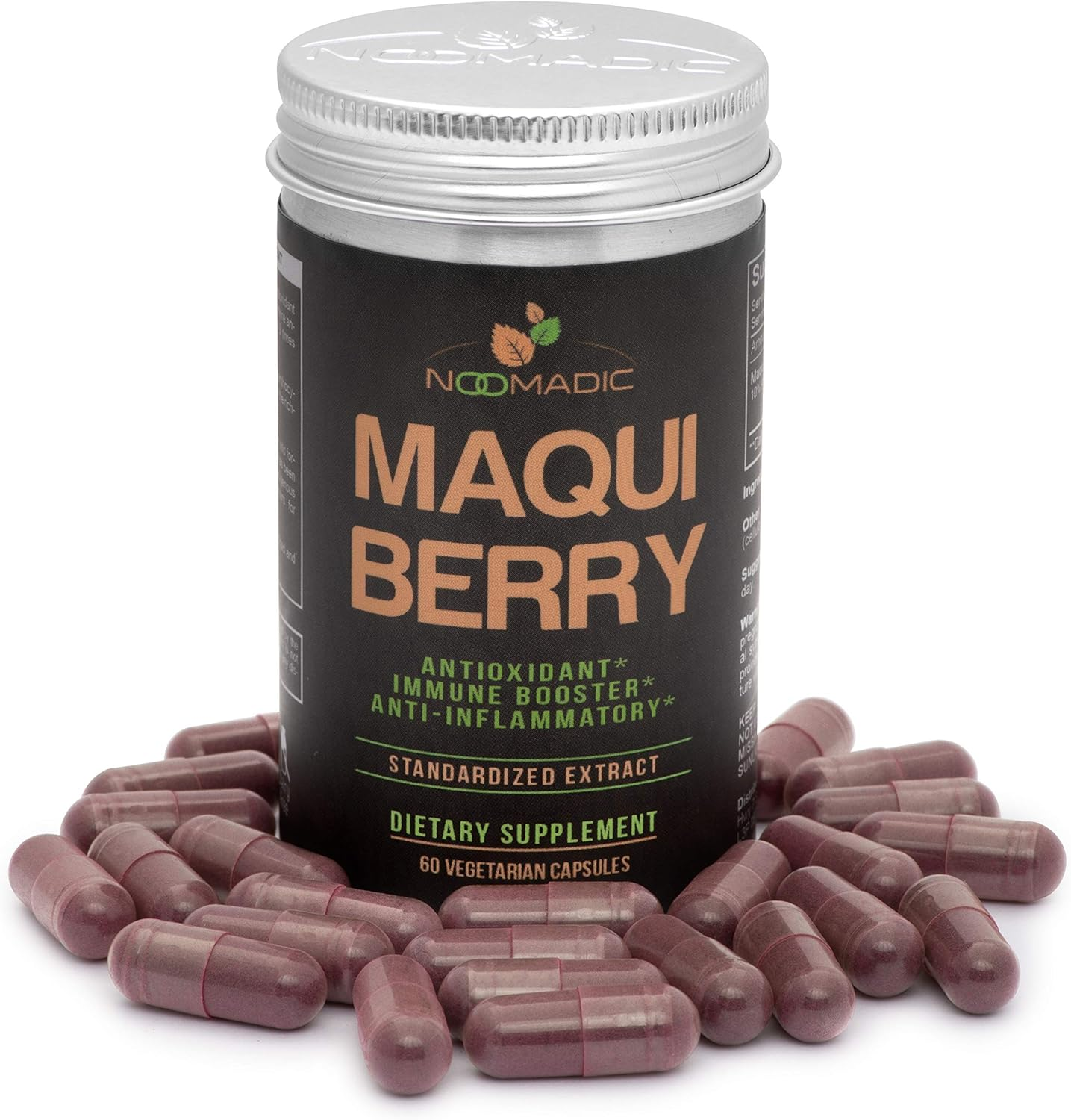 Maqui Berry, 60 Capsules | 500Mg Each, Antioxidant (High ORAC), Immune ...