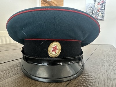 Soviet Army USSR Military Officer Hat Russian Cap | eBay
