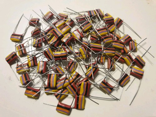 Joblot 50 x Mullard 47nF 0.047uF 250V Tropical Fish Capacitor C280 Vox ...