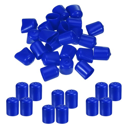 50 Pcs 20mm ID Round Rubber End Caps Bolt Covers Vinyl Rubber Screw ...