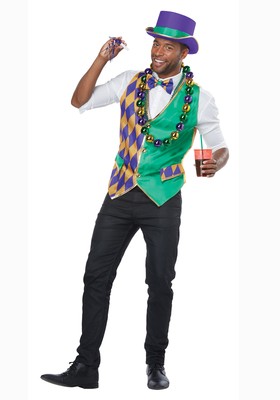 California Costumes 60734 Adult Man Mardi Gras Vest Kit | eBay