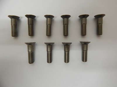 10 x CSK Iron Alloy Aircraft Bolts, 1/4" UNF, 0.9" Fastener, NAS560-H4 ...