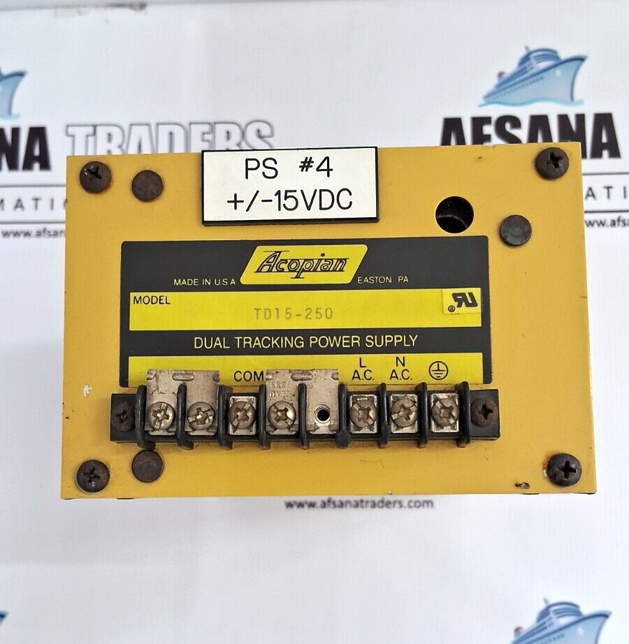 ACOPIAN TD15-250 DUAL TRACKING POWER SUPPLY | eBay