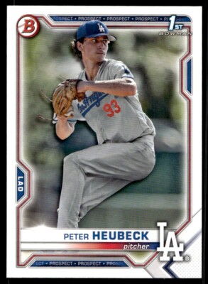 2021 Bowman Draft Peter Heubeck G425 Los Angeles Dodgers #BD-146 | eBay