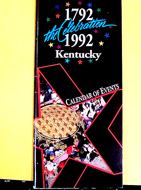 KENTUCKY STATEHOD STAMP FIRST DAY CALENDER OF EVENTS PROGRAM JUNE 1 ...