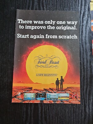 TRIVIAL PURSUIT DOMARK SPECTRUM C64 GAME ADVERT GAME POSTER ART 8.3X11 ...