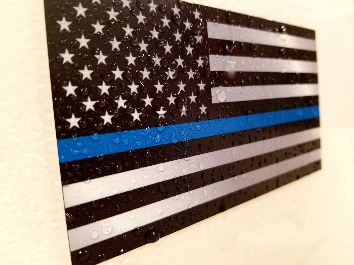 Car Window Decals 10X Thin Blue Line American Flag Decal Sticker Police ...