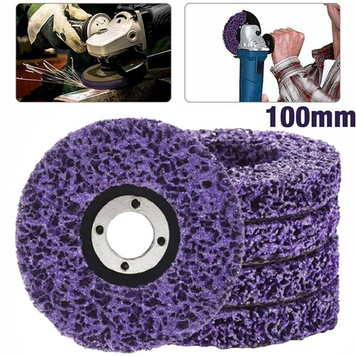 1-10Pc 100mm Poly Strip Disc Set Paint Rust Removal Clean Tool for ...