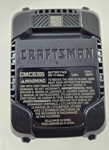 Genuine Craftsman V20/20V 5.0Ah Battery CMCB205 | eBay