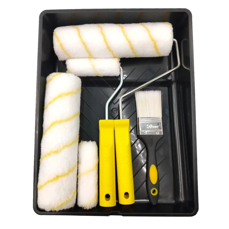 Long Handled Paint Roller Set Extendable High Reach Ceiling Paint ...