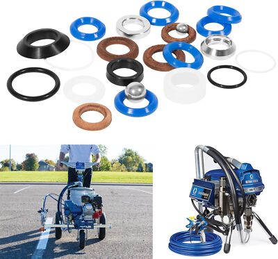244194 Pump Repair Packing Kit for Graco 295 390 395 490 495 595 3400 ...