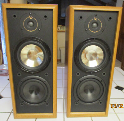 Infinity RS 425 Loud Speakers, Studio Monitor Series in Oak, 6.5 ...