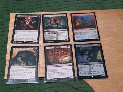 MTG Demon x6-Necropolis Fiend(FOIL)Hollowborn Barghest,Kothophed,Soul ...