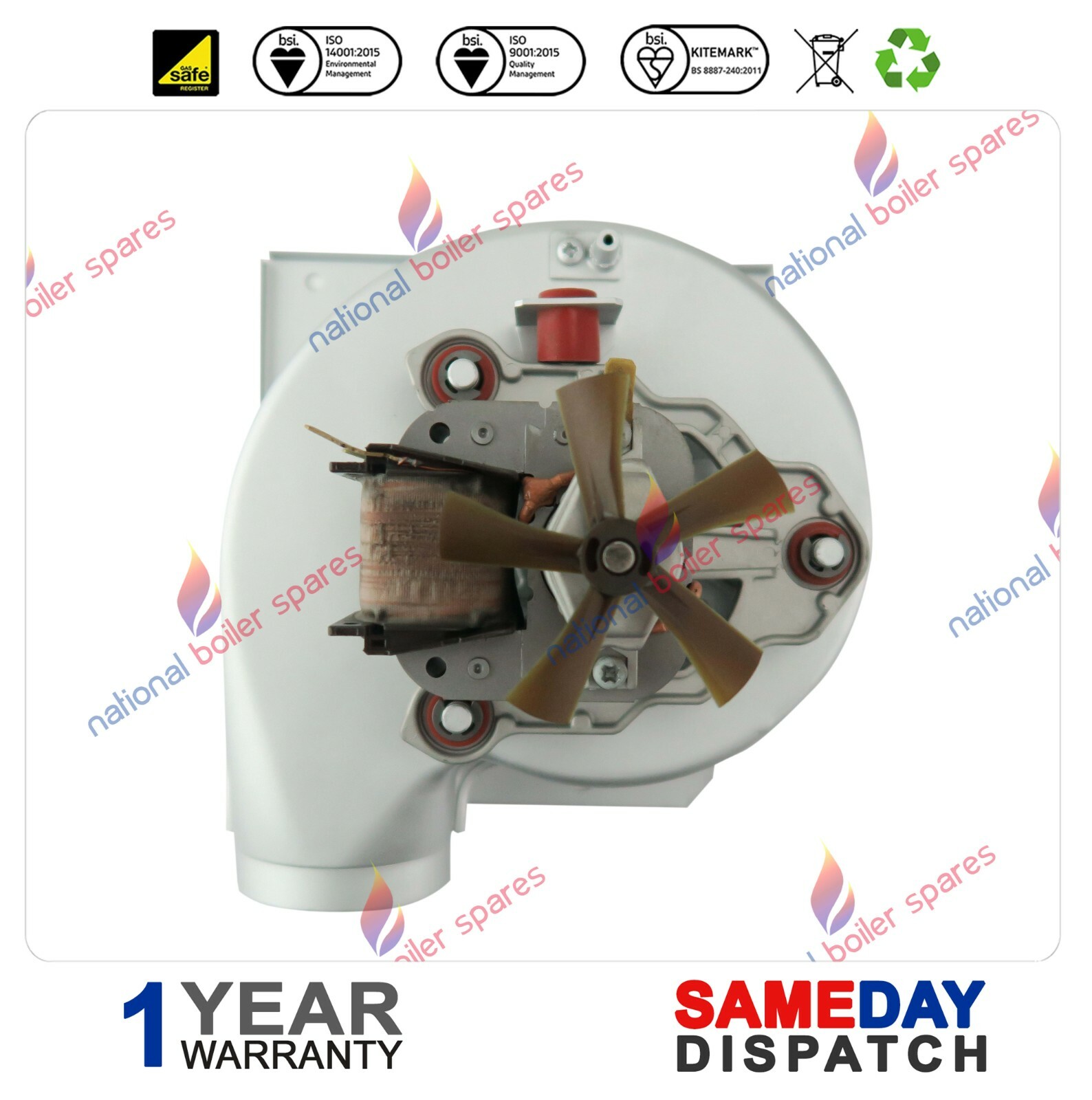 POTTERTON SUPRIMA 30 40 50 60 70 BOILER FAN ASSEMBLY 5105946 | eBay UK