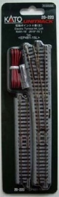Kato 20-220 #4 Linksweiche mit 481 mm Kurvenradius (R19'-15) (Spur N ...