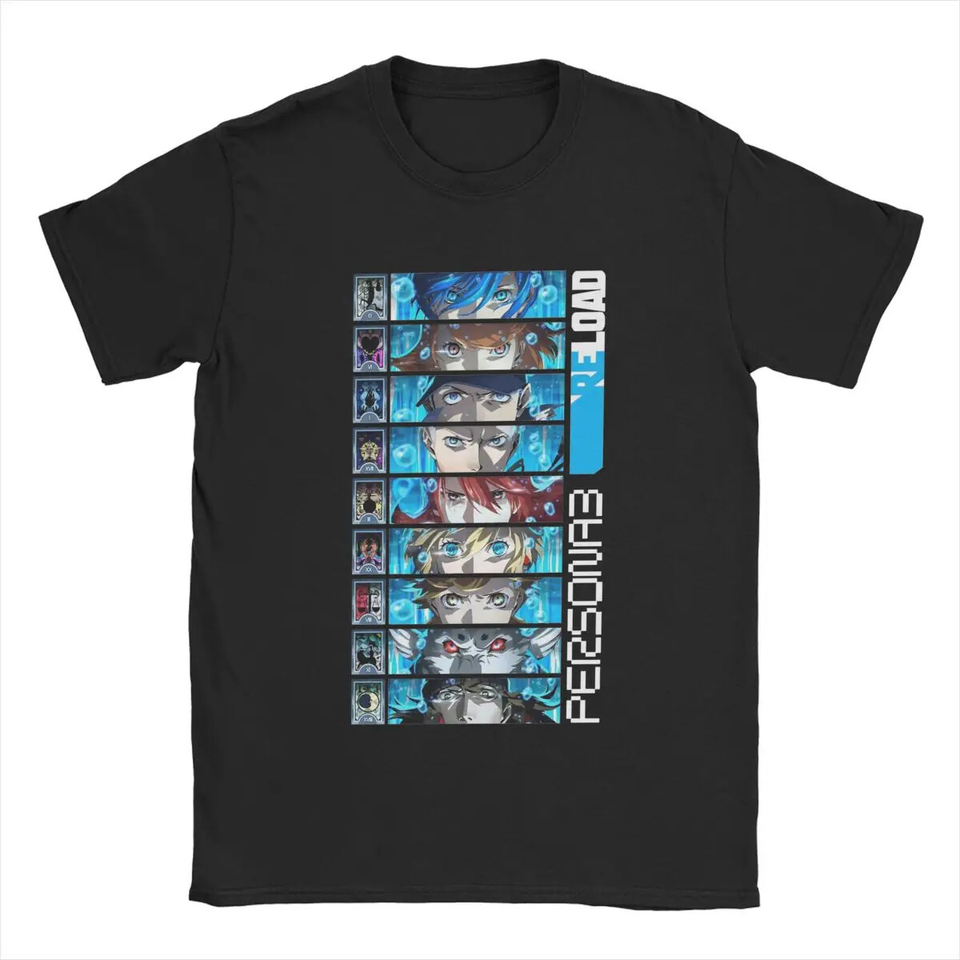 Men's T-Shirts Persona 3 Reload Investigation Team 100% Cotton Tees ...