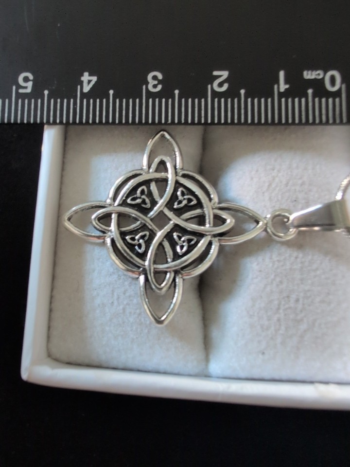 Sterling 925 Necklace Pendant Celtic Irish Nordic Viking Compass ...