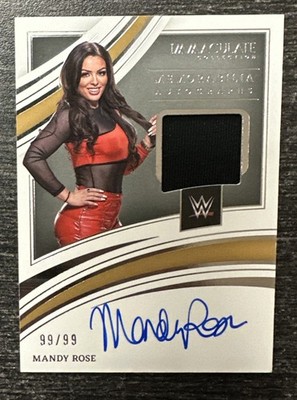 MANDY ROSE - 2022 Panini Immaculate WWE - Patch On Card AUTO 99/99 SP ...