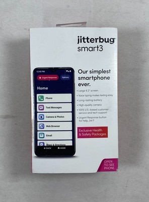 Lively Jitterbug Smart3 Smartphone for Seniors - Black | eBay