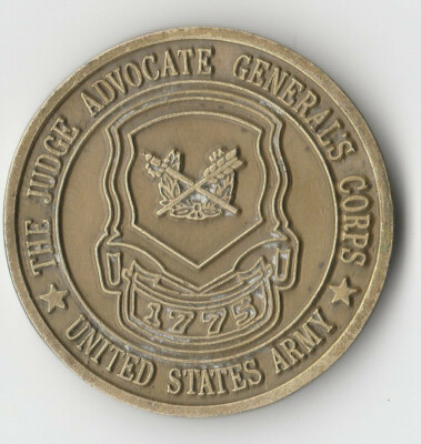 The Judge Advocate Generals Corps Challenge Coin 1.5" DIA BX1 | eBay
