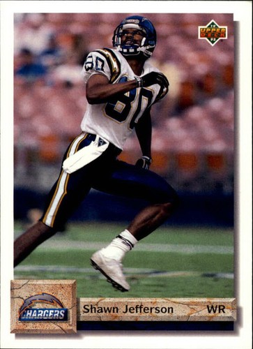 1992 Upper Deck Football Card #381 Shawn Jefferson | eBay