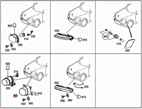 Genuine MERCEDES BBDC Drl Daytime Running Light Right 2128200456 | eBay
