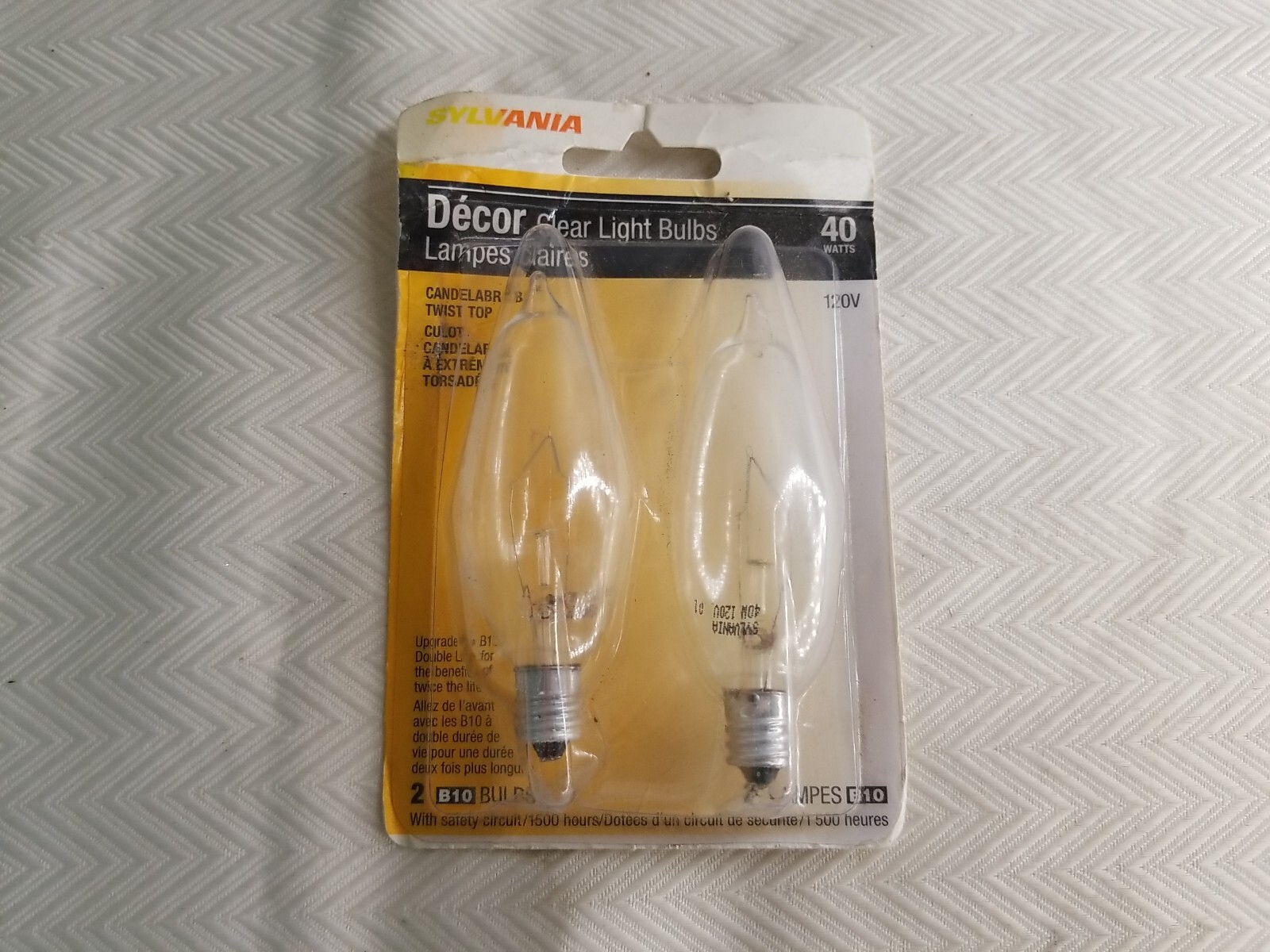 Sylvania B10- 40Watts 120V Set Of 2 Decor Flame Tip Light Bulb | eBay