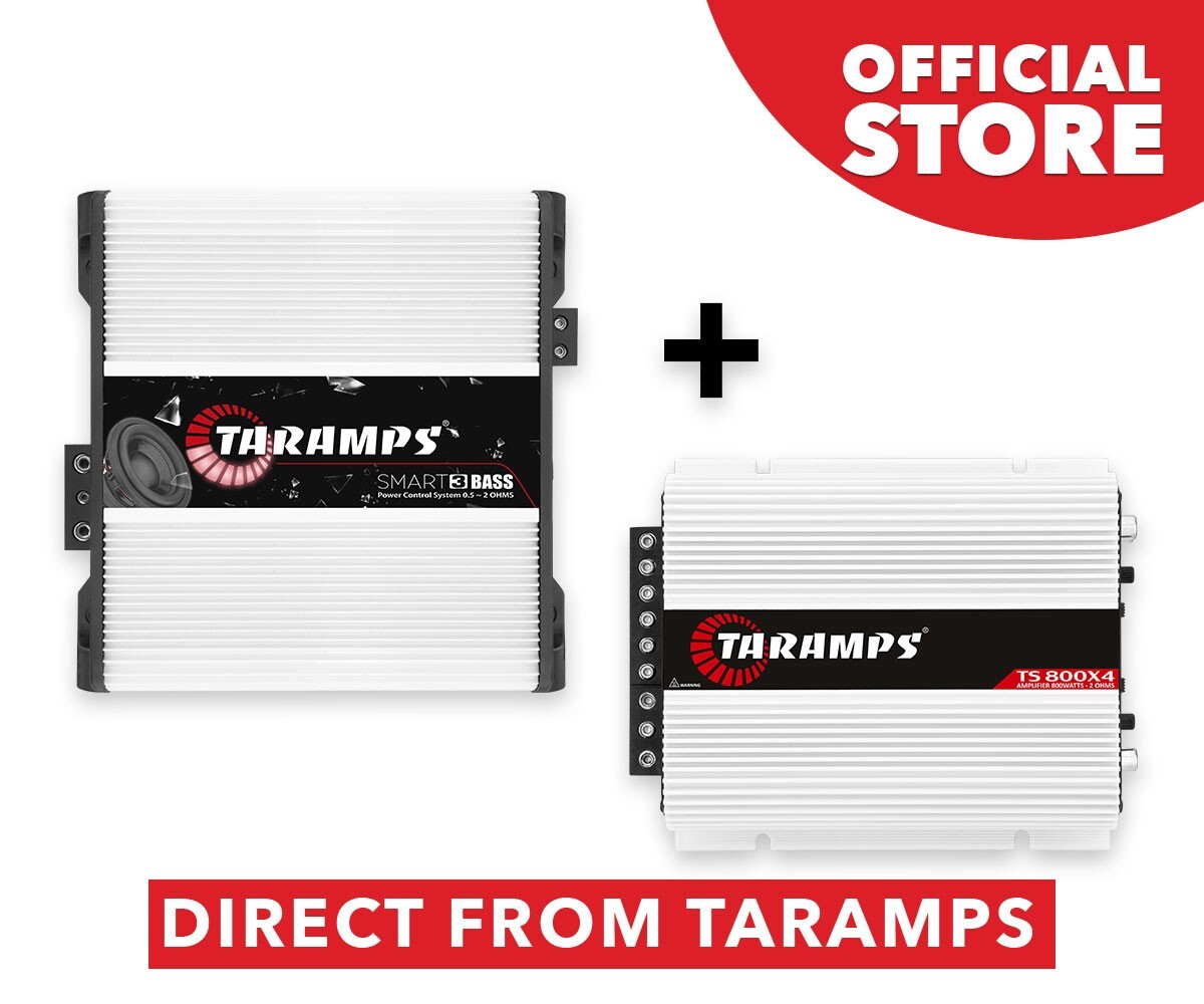 Taramps TS 800x4 800 watts 2 Ohms + SMART 3 BASS Amplifier DIRECT FROM ...