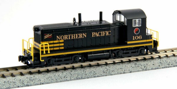 KATO N Scale Nw2 Switcher Locomotive Northern Pacific NP #106 DCC Ready ...
