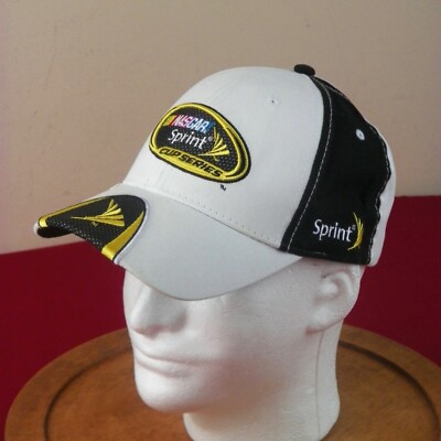 NASCAR Sprint Clip Series Baseball Hat Cap Embroidered White Black | eBay