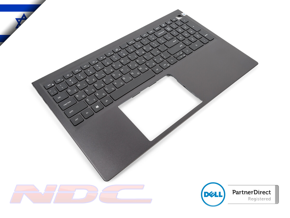 Dell Vostro 15-5510/5515 USB-C Palmrest & HEBREW Backlit Keyboard ...