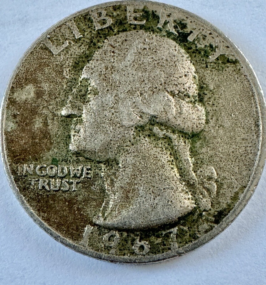 1967 Washington Quarter With Very Rare Colorful Error | eBay