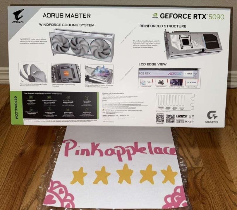 ⭐GIGABYTE AORUS NVIDIA GeForce RTX 5090 Graphics Card GPU FAST SHIPPING ...