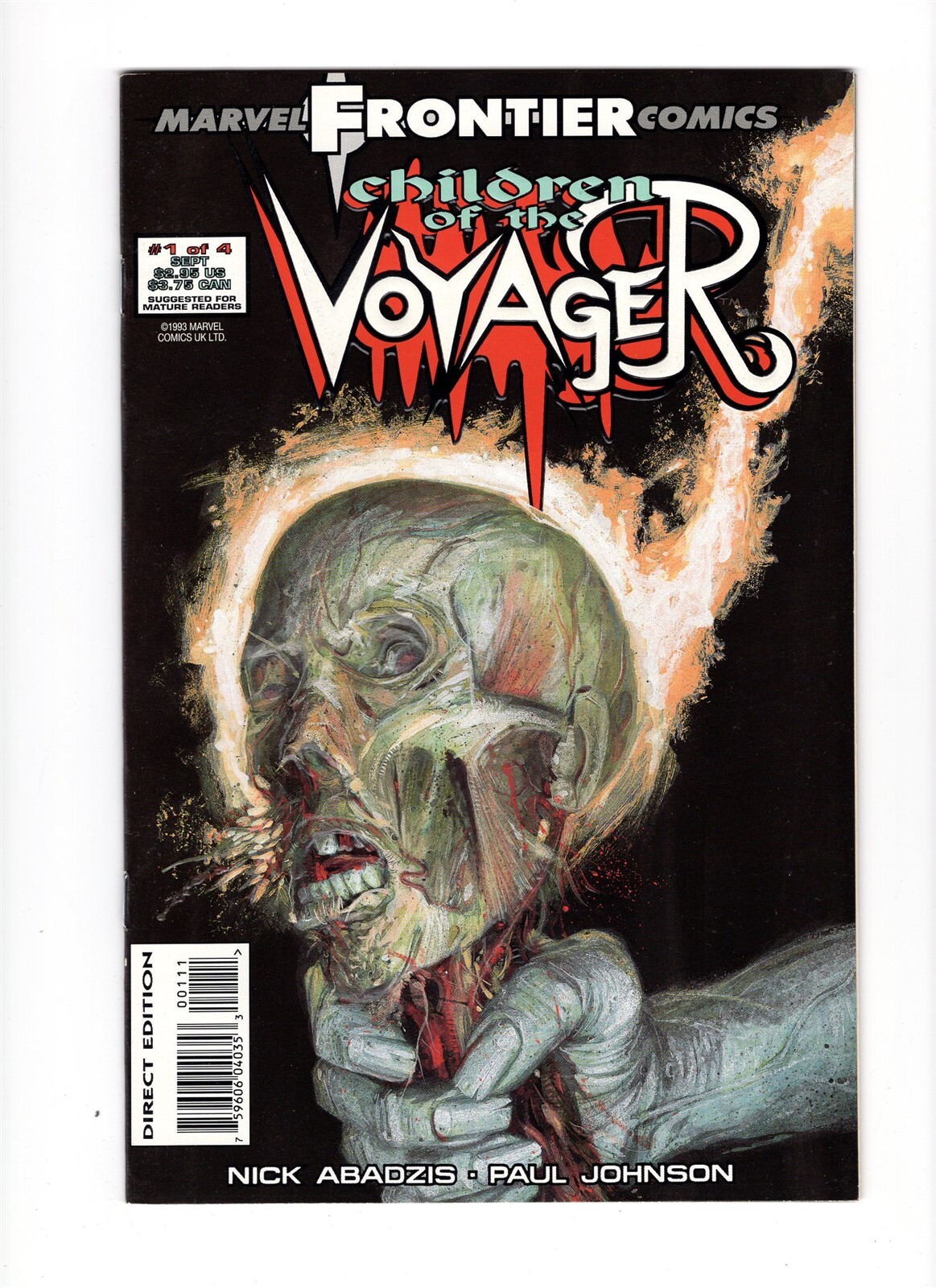 1993 Marvel Frontier Comics Children of the Voyager #1 Embossed Glow in ...