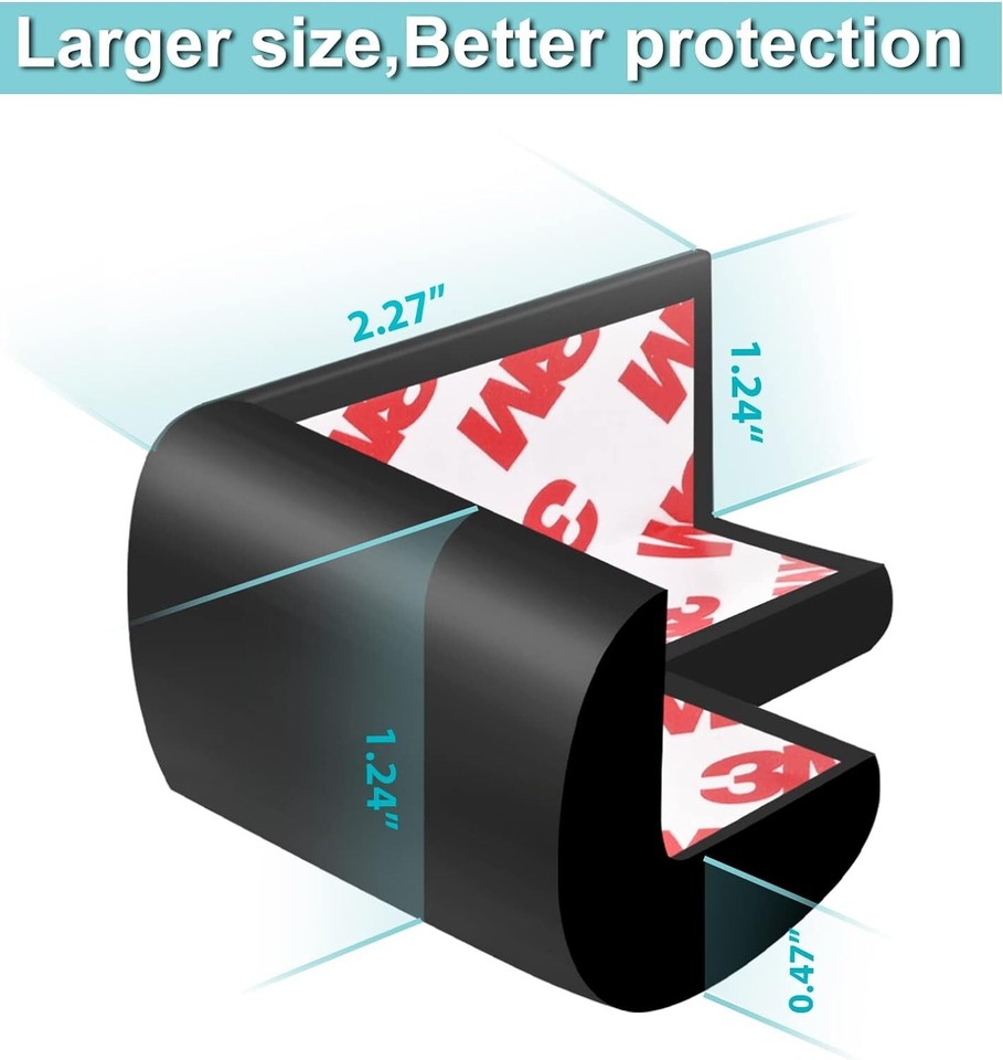 12 Pack Soft Corner Protector Baby Proofing Edge and Corner Guards ...