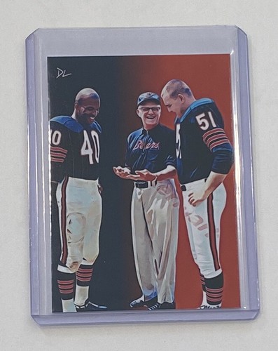 Sayers, Halas, & Butkus Limited Edition Artist Signed “Bears Legends ...