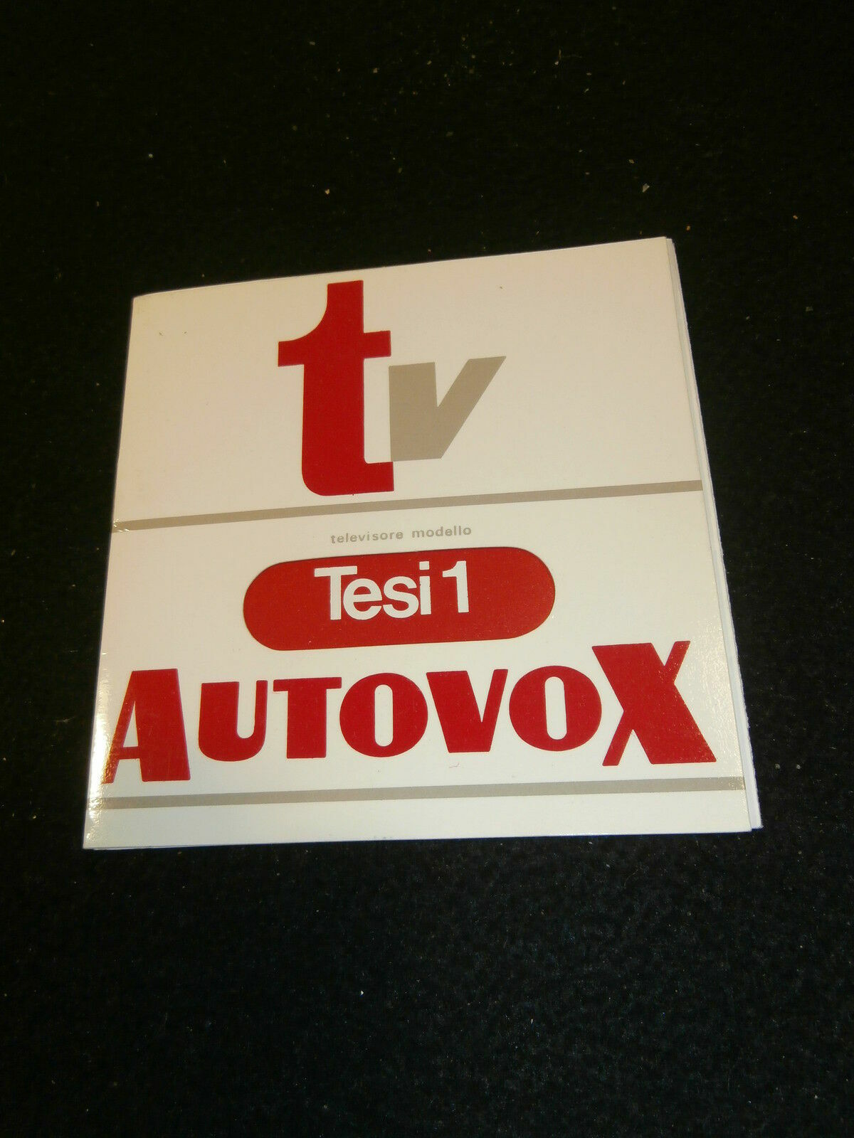 pubblicita' televisore modello tesi 1 "tv autovox" vintage COLLEZIONE ...
